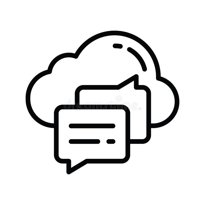 Cloud Settings Vector Outline Icon Design Illustration. Cloud Computing ...