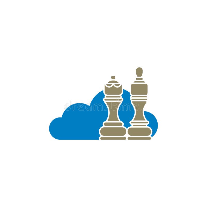 King Chess Logo Design Vector Illustration, Creative Chess Logo Design ...
