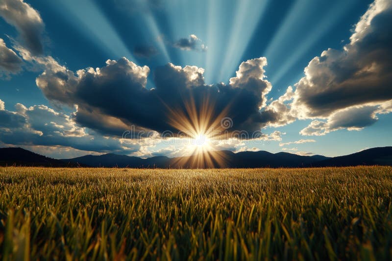 Cloud Cinematic Shadows are Depicted in a Low-angle Shot of Dark ...