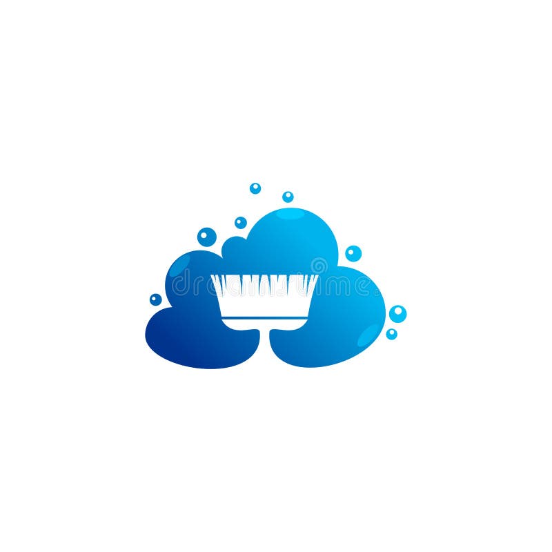 Cloud Clean Logo Vector Template, Creative Clean Logo Design Concepts ...
