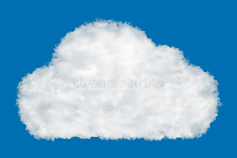 Cloud Clear Icon Shape Made of Clouds on Blue Sky Stock Photo - Image ...