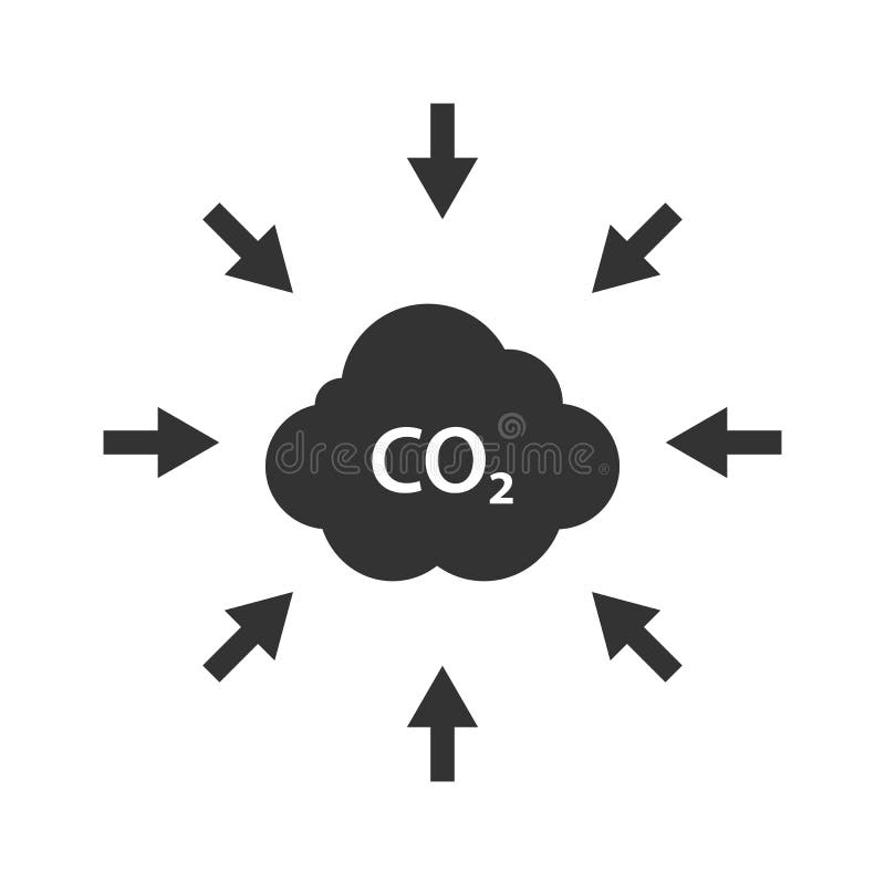 Cloud of CO2, Carbon Emission, Pollution Reduction Icon. Ecology ...