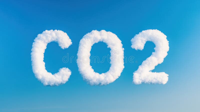 Cloud CO2: a Visual Representation of Environmental Impact Stock ...