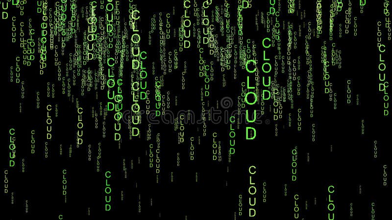 Cloud Code on the Web Concept Stock Illustration - Illustration of ...