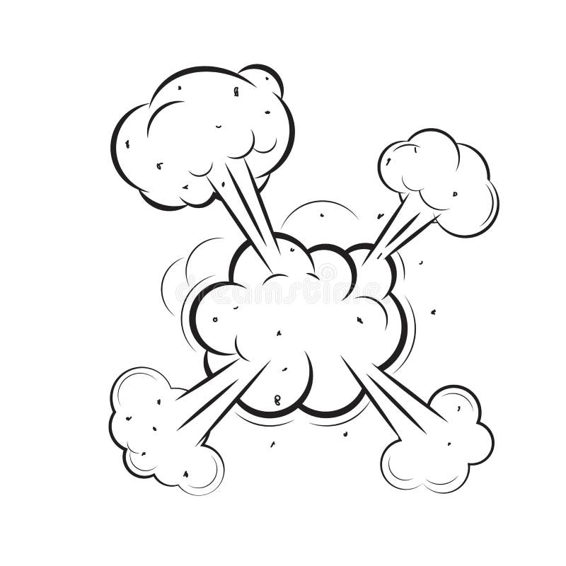 Cloud Comic Book Design Element Vector Stock Vector - Illustration of ...