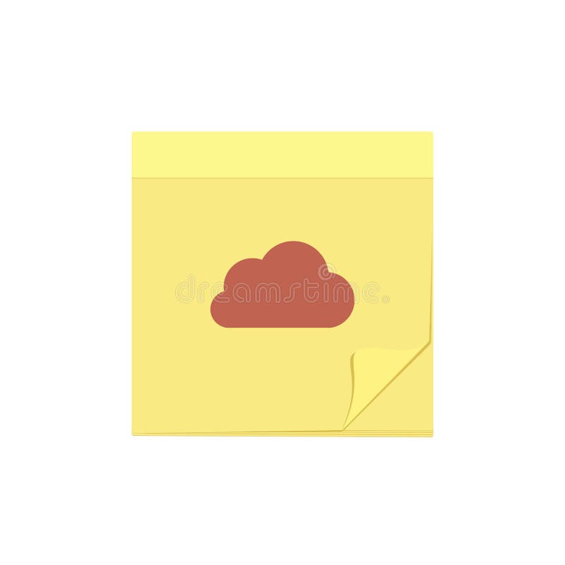 Cloud Comment Message Note Task Icon Stock Vector - Illustration of ...