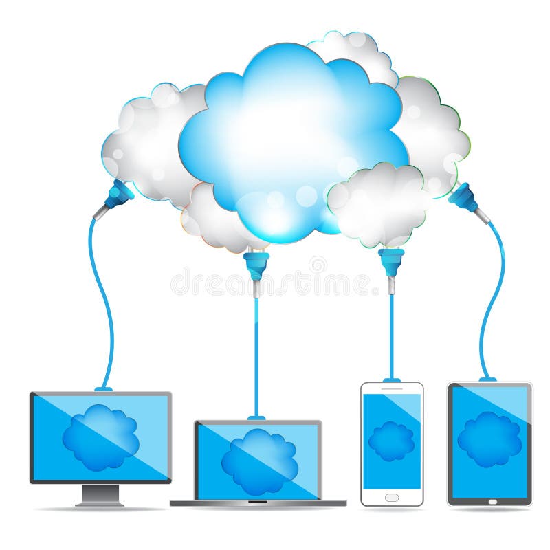 Cloud communication stock illustration. Illustration of friend - 36278773