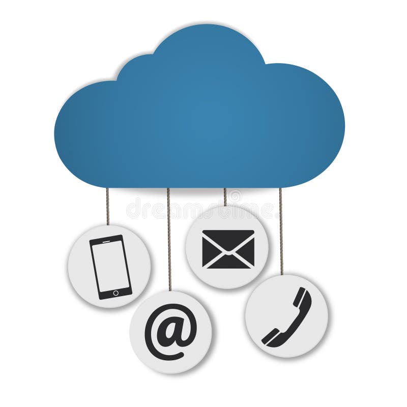 Cloud communication stock illustration. Illustration of cloud - 54354840