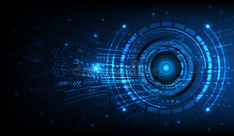 Futuristic Technology Concept, Vector Illustration of Abstract ...