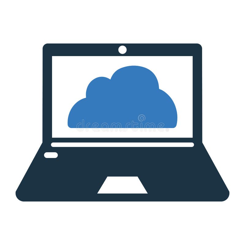 Cloud, Computer Icon. Vector Graphics Stock Vector - Illustration of ...