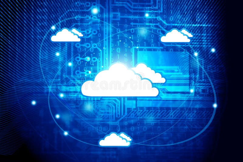 Cloud Computer Network stock illustration. Illustration of host - 115709318