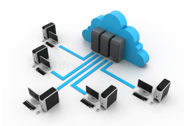 Cloud computin stock illustration. Illustration of sync - 48322038