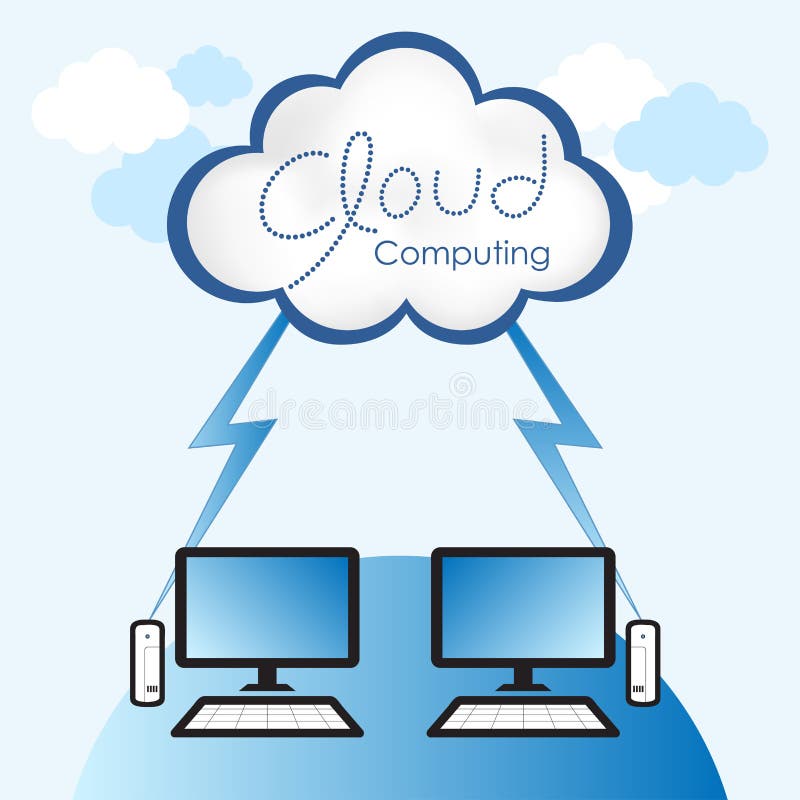 Cloud Computing Stock Vector Illustration Of Data Infrastructure