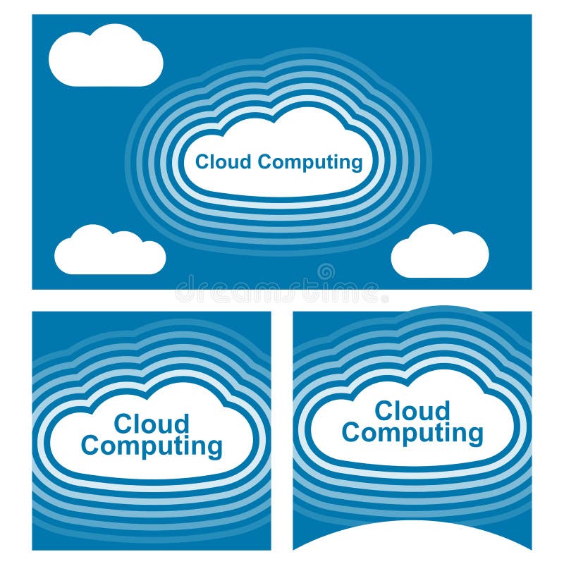 Cloud computing metaphor stock vector. Illustration of computer - 31571596