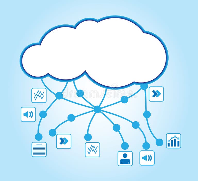 Cloud Computing Architecture Diagram Stock Illustrations – 272 Cloud ...