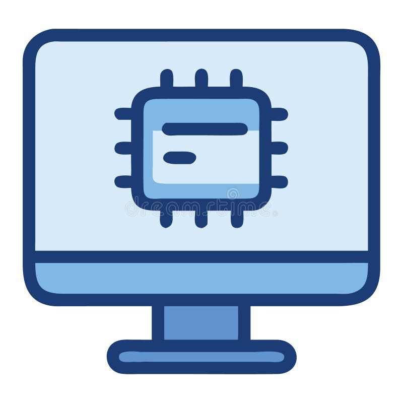 Cloud Computing AI Chip Technology Stock Vector - Illustration of vector, chip: 358794613