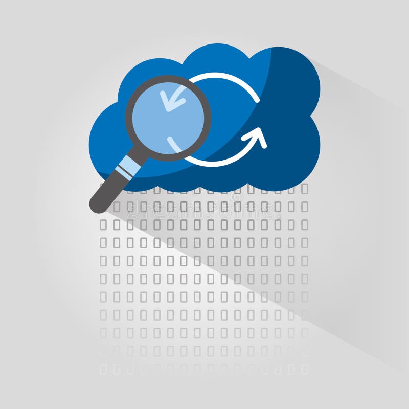 Cloud Computing Arrow Refresh Search Stock Vector - Illustration of refresh, connection: 110656568
