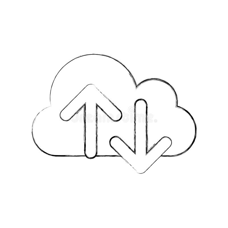 Cloud Computing with Arrows Stock Vector - Illustration of disk, mobile ... Cloud Computing with Arrows Stock Vector - Illustration of disk, mobile ...