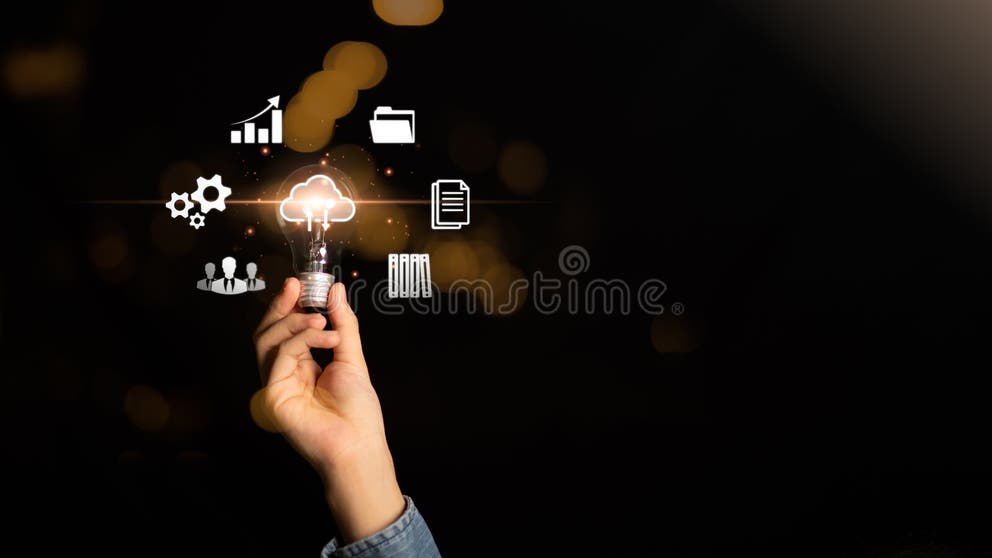 Cloud Computing Backup Technology Concept ,Access To Server Communication Services ,database ...