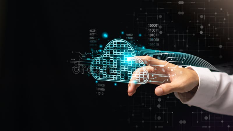 Cloud Computing Backup Technology Concept ,Access To Server Communication Services ,database ...