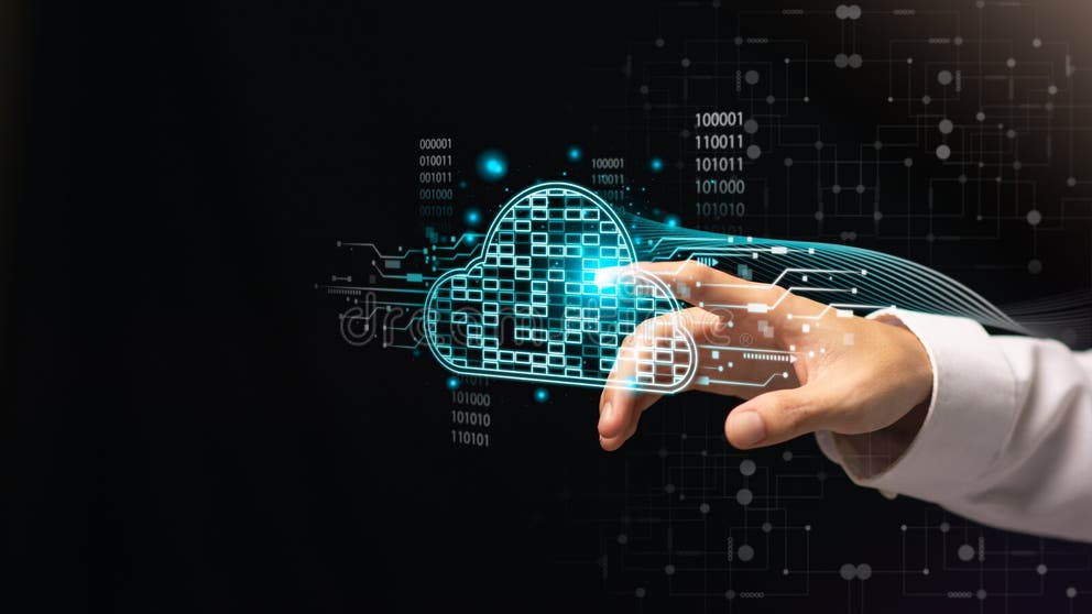 Cloud Computing Backup Technology Concept ,Access To Server Communication Services ,database ...