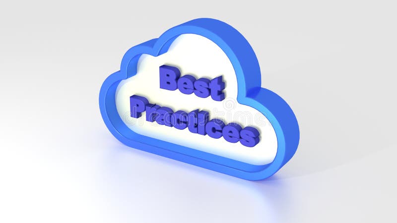 Best Practices Concept Arrows and Sunny Blue Sky Stock Illustration ...