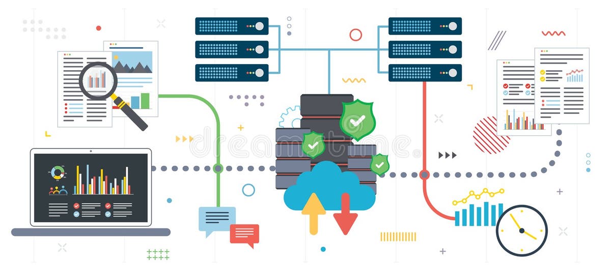 Database Concept Extract Transform Load Stock Illustrations – 77 ...