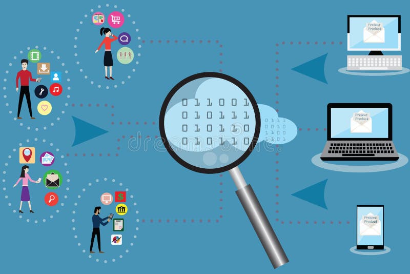 Cloud Computing Technology,keep Big Data,personal Information Stock ...