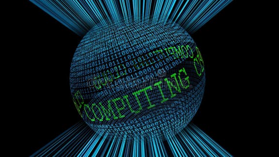 Cloud Computing Binary Data Sphere Stock Image - Image of networking, media: 306835281