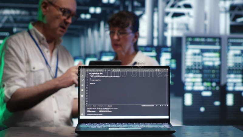 Coworkers Running Code in Data Center Stock Video - Video of tablet ... Coworkers Running Code in Data Center Stock Video - Video of tablet ...