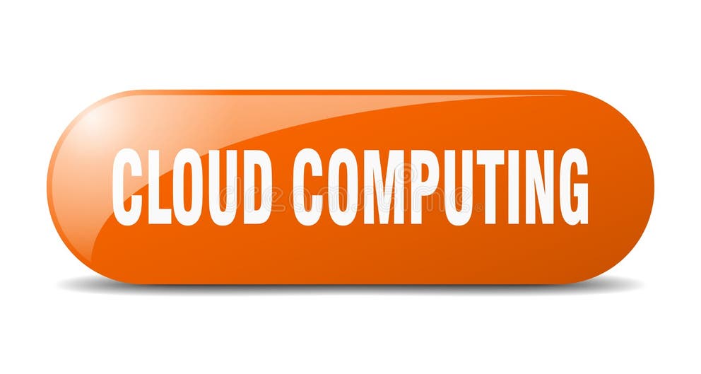 Cloud Computing Button. Cloud Computing Sign. Key. Push Button Stock Vector - Illustration of ...
