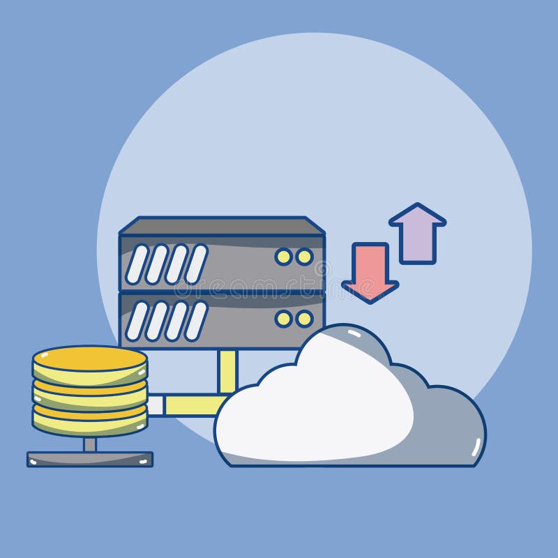 Cloud computing technology stock vector. Illustration of modern - 118416285