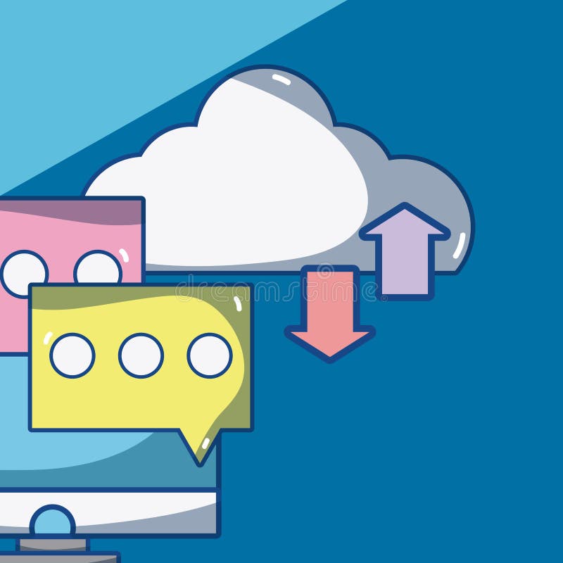 Cloud computing technology stock vector. Illustration of networking ...