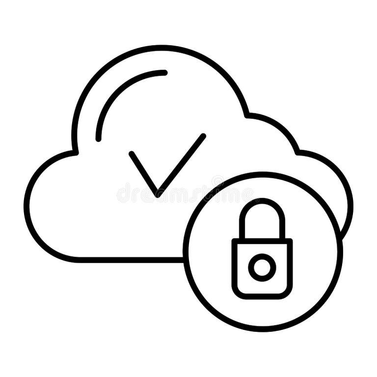 Cloud Security Icon Stock Illustrations – 116,702 Cloud Security Icon ...