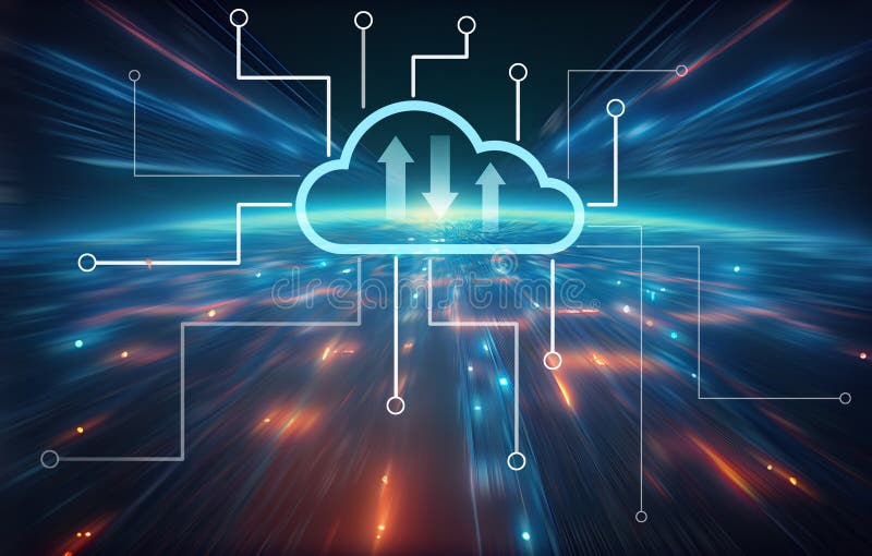 Cloud Computing, Cloud Computing Technology Internet Concept Background ...