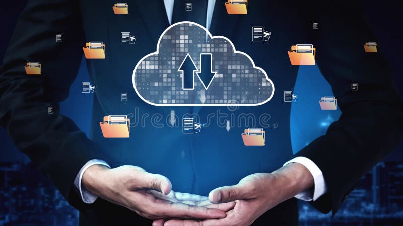 Cloud Computing Strategy To Power Digital Business Growth Muxer Stock Video - Video of concept ...