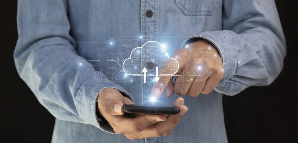 Cloud Computing Cloud Technology Data Storage Data Transfer Network and Internet Service ...