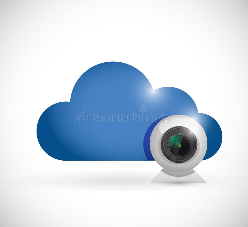 Cloud Computing and Computer Camera. Illustration Stock Illustration ...