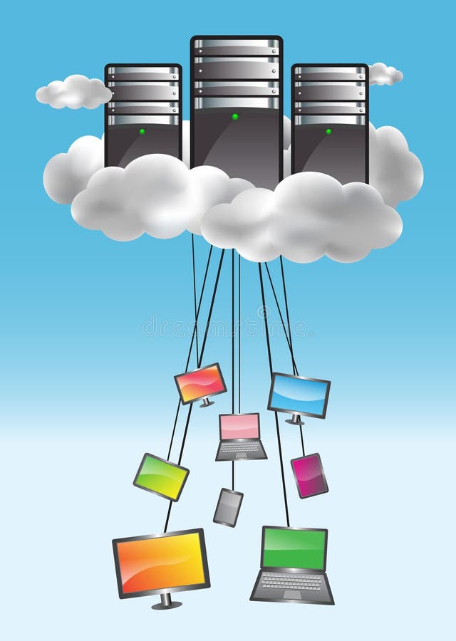 Cloud computing concept stock vector. Illustration of icon - 21144460