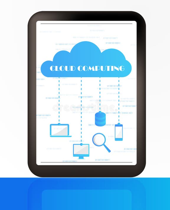 Cloud computing concept stock vector. Illustration of networking - 24590217