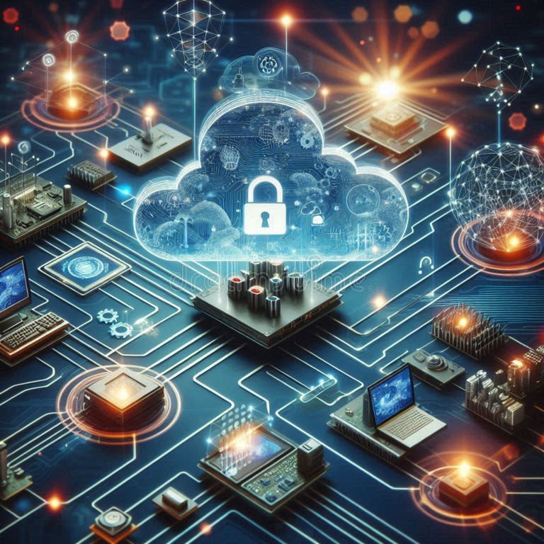 Cloud Computing Concept, Blockchain, Cyber Security, Locked, Cloud Computing Diagram, Network ...