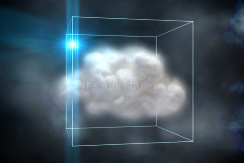 Cloud Computing Concept in Box Stock Illustration - Illustration of ...