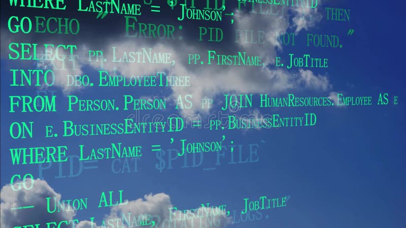 Cloud computing concept stock footage. Video of binary - 101259160