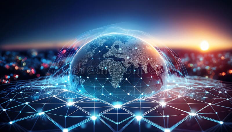 Cloud Computing Concept, Connect Global To Worldwide Internet ...