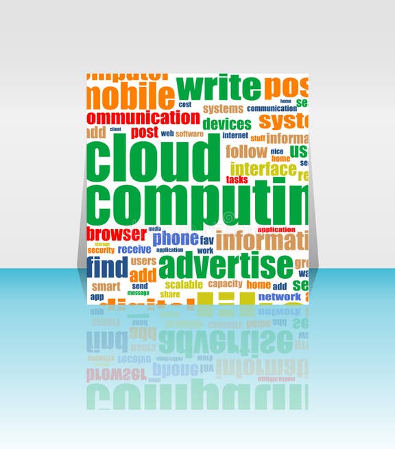 Cloud Computing Concept Design - Flyer or Cover Stock Vector ...