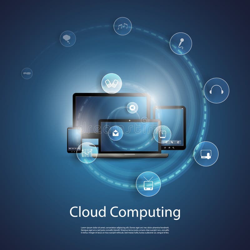 Cloud Computing Design Devices Connected Stock Illustrations – 764 ... Cloud Computing Design Devices Connected Stock Illustrations – 764 ...