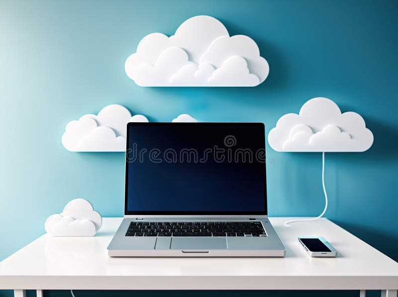 Cloud Computing Concept stock photo. Image of workspace - 314496010