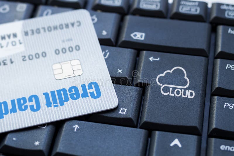 Cloud Computing Technology Concept. Key on White Keyboard Stock Photo ...
