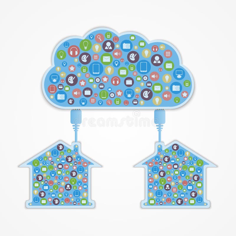 Cloud Computing Concept. Modern Design Template. Stock Vector ...