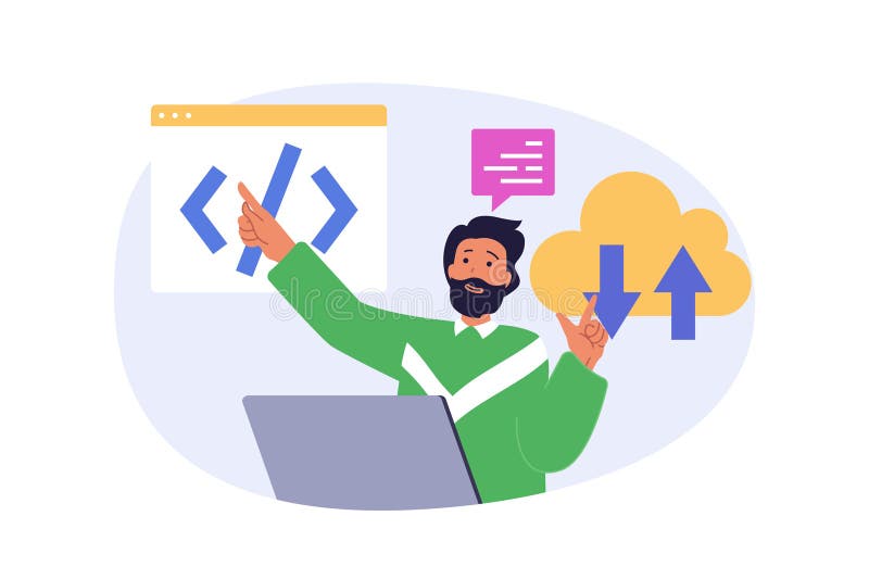 Computing Programming Service Stock Illustrations – 5,048 Computing ...